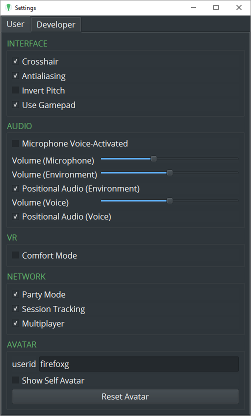 JanusVR Documentation