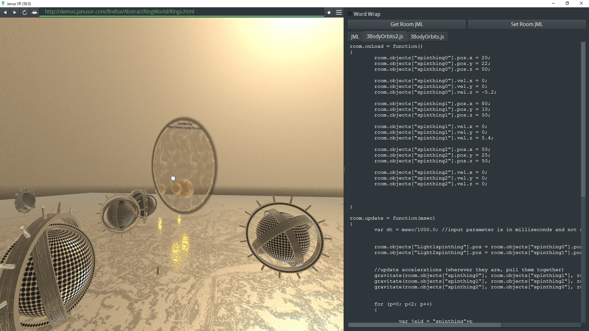 JanusVR Documentation